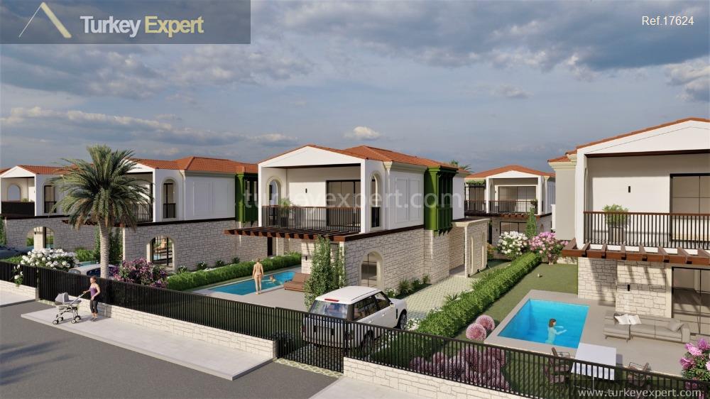 Traditional style villas with pool and garden in Davutlar Kusadasi
