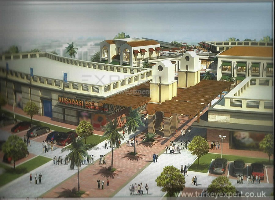Commercial shopping mall project with rental guaranty